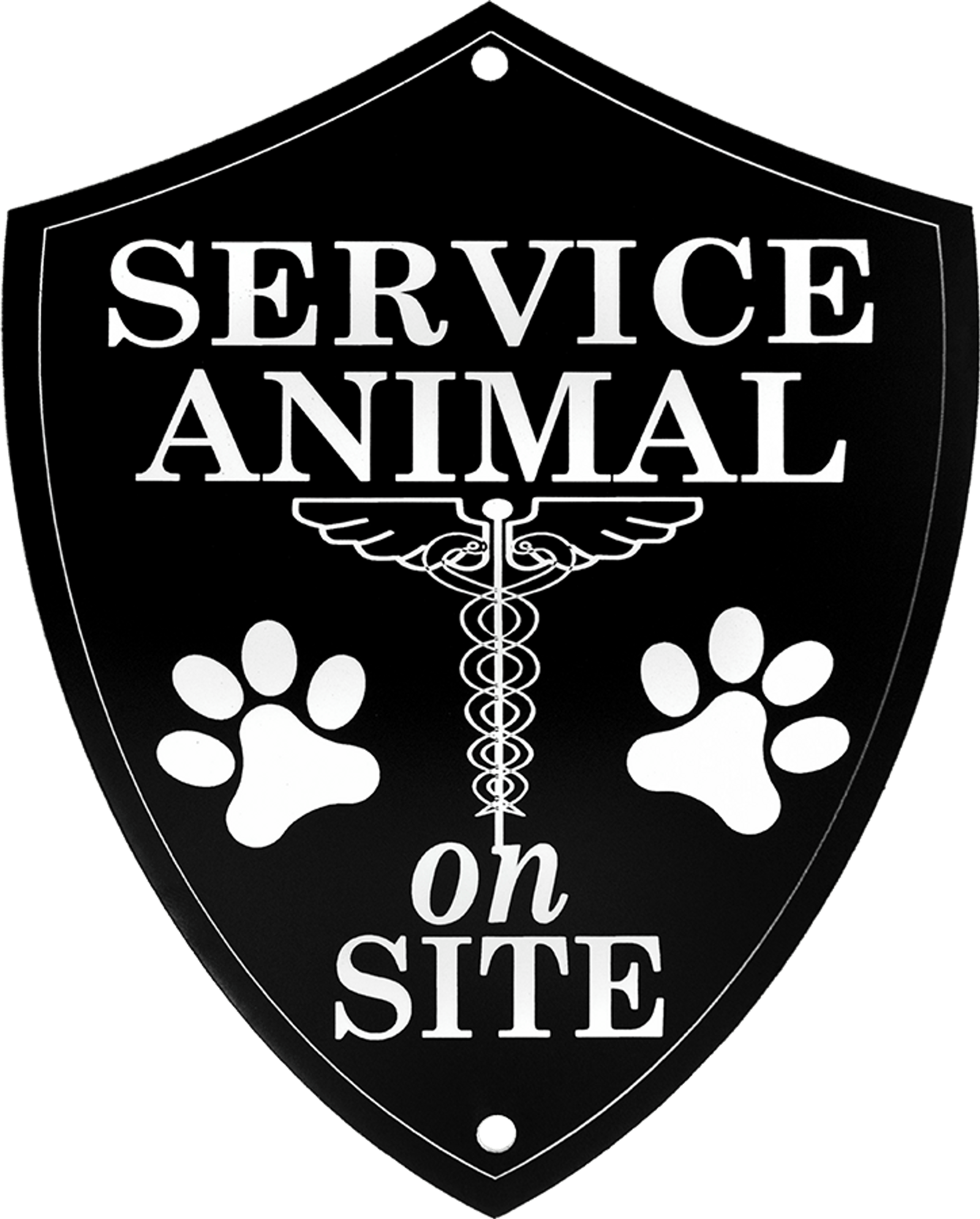 Service Animal On Site Sign Suction Laser Engraved ActiveDogs service-animal-on-site-sign-suction-laser-engraved-activedogs