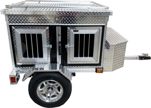 Premium Pull-Behind Dog Trailer for Cars, Motorcycles