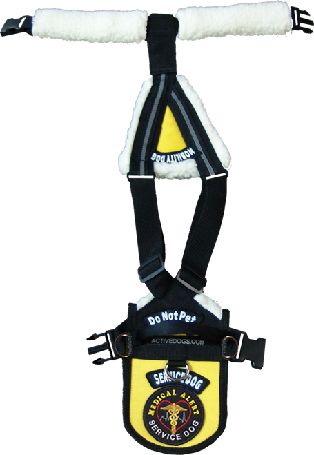 Service & Therapy Dog Balance Harness w/ Sherpa Padding at ActiveDogs