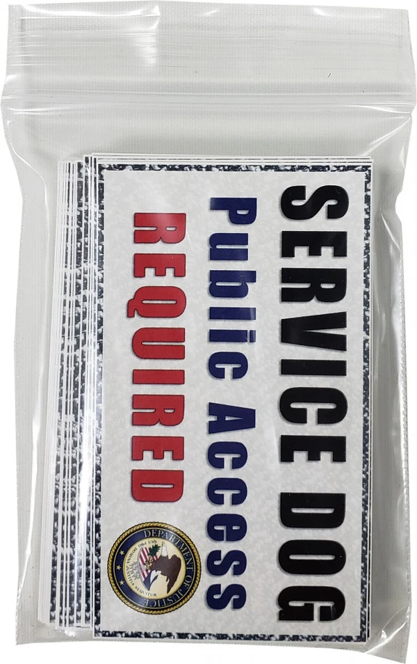 ActiveDogs ADA Service Dog Public Access Required Cards, Pack of 25