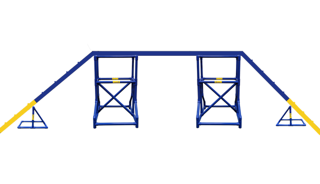 Deluxe Double Dog Walk Base With Side Ramps