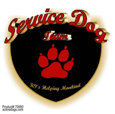 Service Dog Window Decals & Signs w/ Suction Cup at ActiveDogs.com