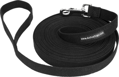 Cotton Schutzhund Dog Scent Tracking Line - 33 feet - ActiveDogs.com