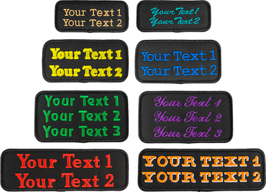 ActiveDogs.com Custom Text Embroidered Patch For Dog Vest