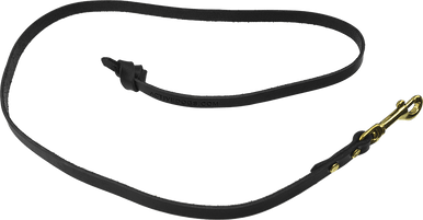 Durable Leather Drag Line Dog Leash, 1/2" Wide - ActiveDogs.com