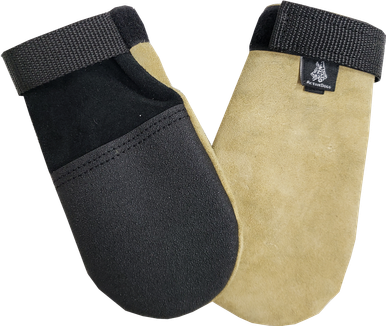 Suede Leather Non-Slip Dog Boots, Set of 2 Booties - ActiveDogs.com