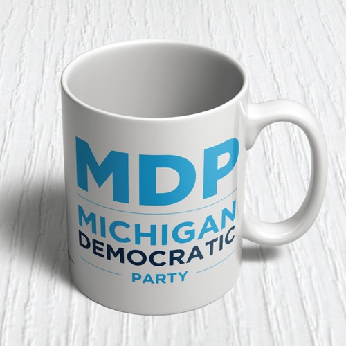 "MI Dems" Logo Graphic (11oz. Coffee Mug) - Michigan Democratic Party ...