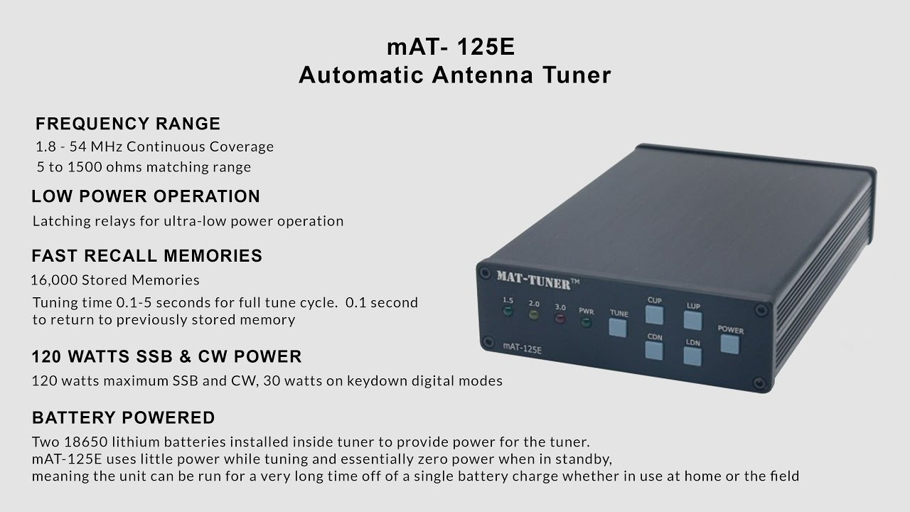 mAT-K100 Automatic Antenna Tuner For Kenwood Transceivers
