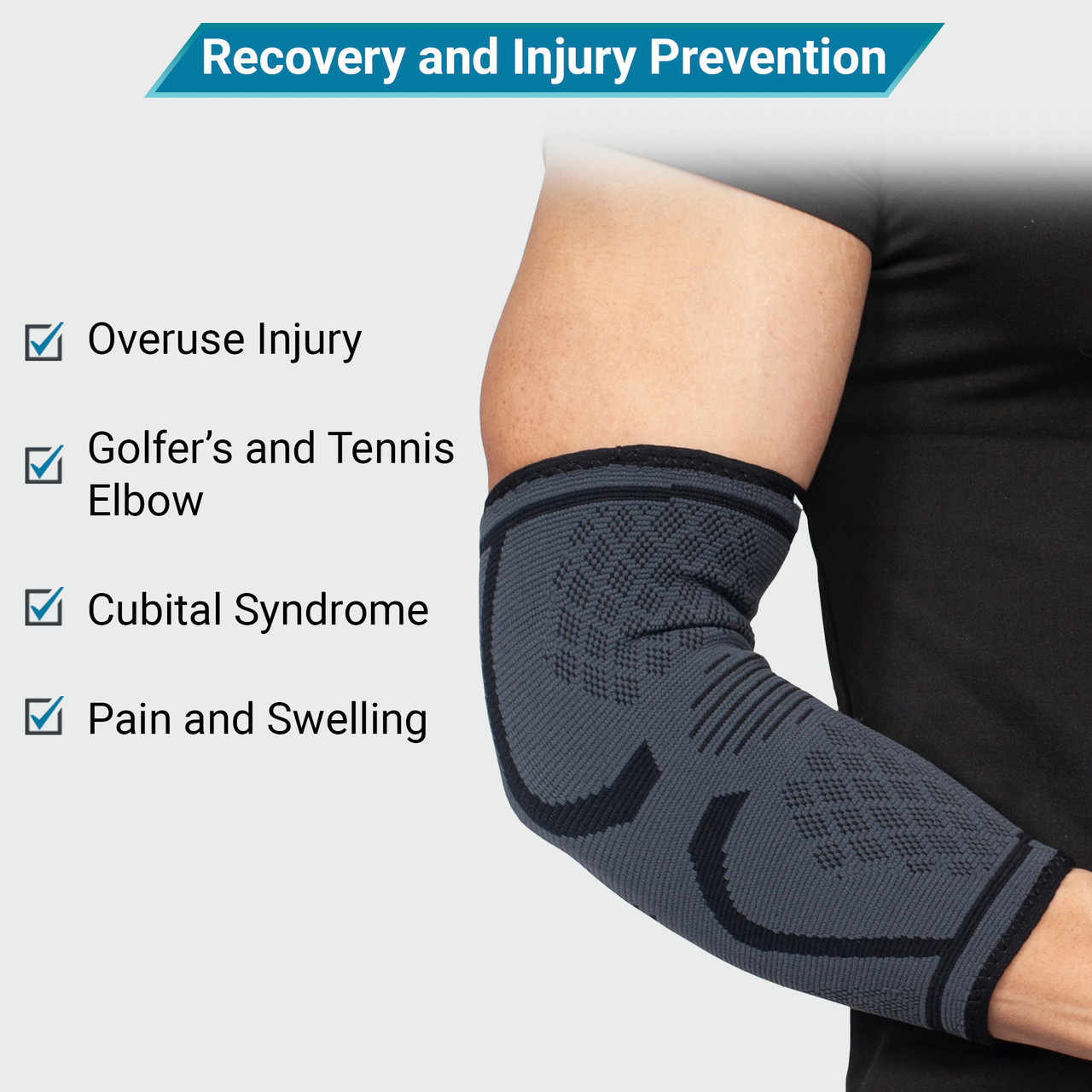 Elbow Brace (XL) Support 1 sock , Elbow Brace for Tendonitis, Tennis ...