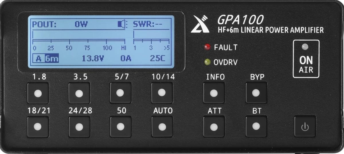 The Xiegu GPA100 is a solid-state linear amplifier delivering up to ...
