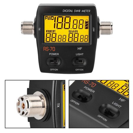 RS-70 Digital SWR/Watt Meter HF 1.6-60MHz 200W for HF Radio MFJ-845