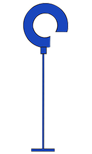 Regular 2 inch Blue Tagging Fasteners - 5,000 per carton