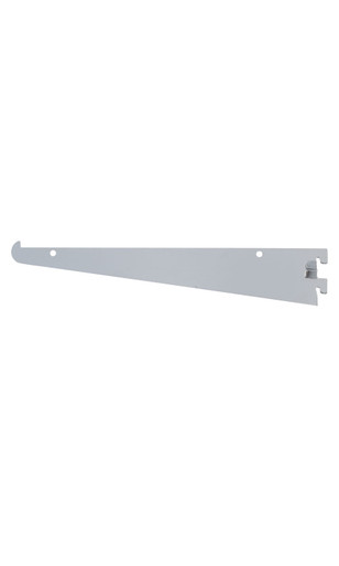 Chrome Metal Shelf Bracket for Slotted Standard - ½ inch Slots 1 inch ...