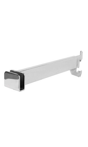 12 inch Chrome Dimensional Hangrail Bracket for Slotted Standards ...