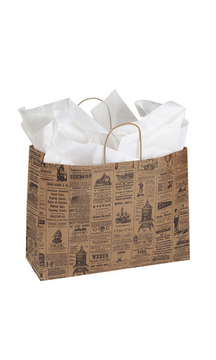 Large Newsprint Paper Bags - Case of 100