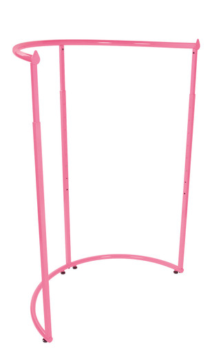 Hot Pink Half Round Clothing Rack