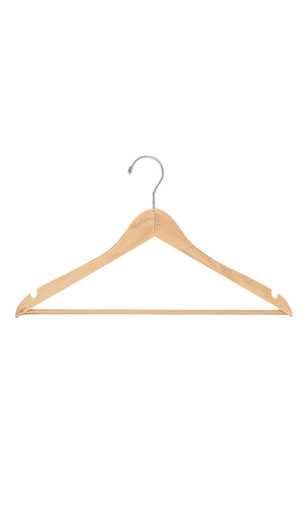 Wood 17" All Purpose Hangers - Case of 20