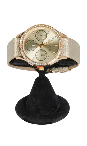 Black Velvet Horizontal Watch Display Stand - Case of 25