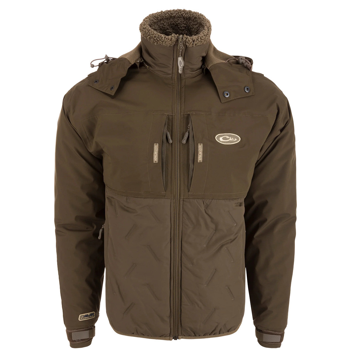 Drake LST Guardian Flex Double Down Eqwader Full Zip Jacket with Hood ...