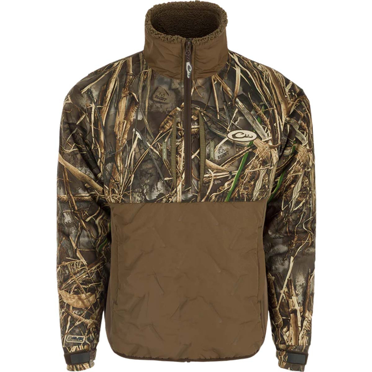 Drake LST Guardian Flex Double Down Eqwader 1/4 Zip Jacket | Rogers ...