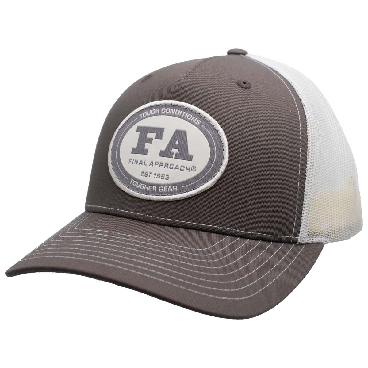 Final Approach Richardson 112 Circle Patch Logo Cap, Chocolate Chip ...