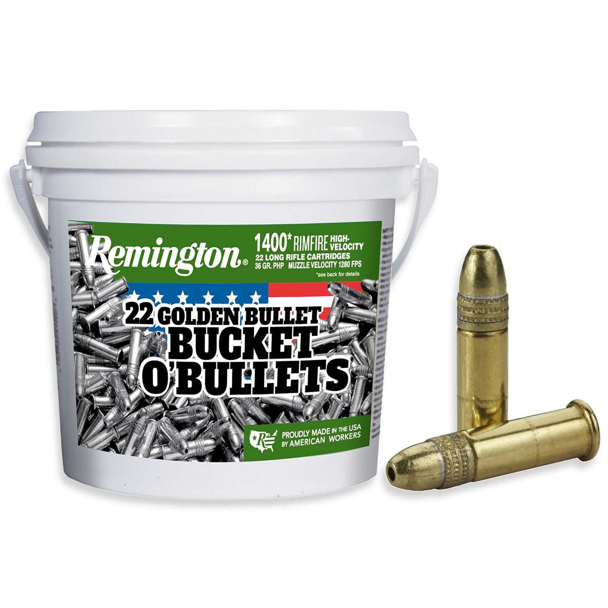 Remington 22 Long Rifle 36 Grain Golden Bullet Rimfire Ammunition | Box ...