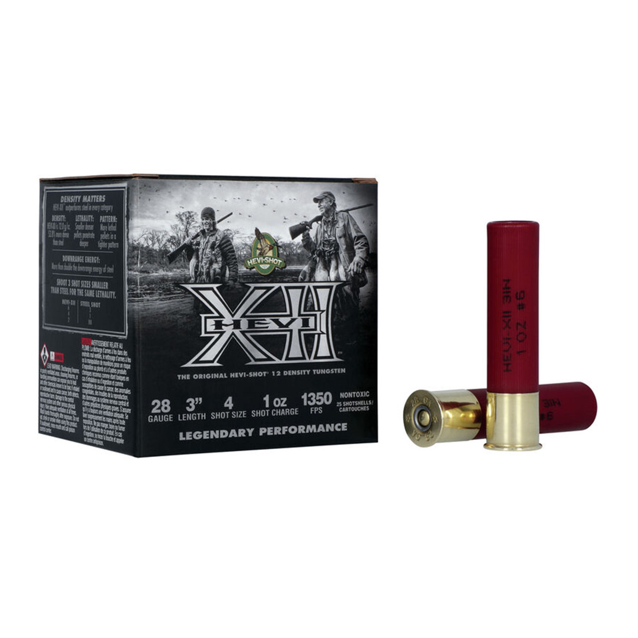 HEVI-Shot 28 Gauge 3" 1 oz. 1350 FPS Hevi XII Shotshells | Box of 25 ...