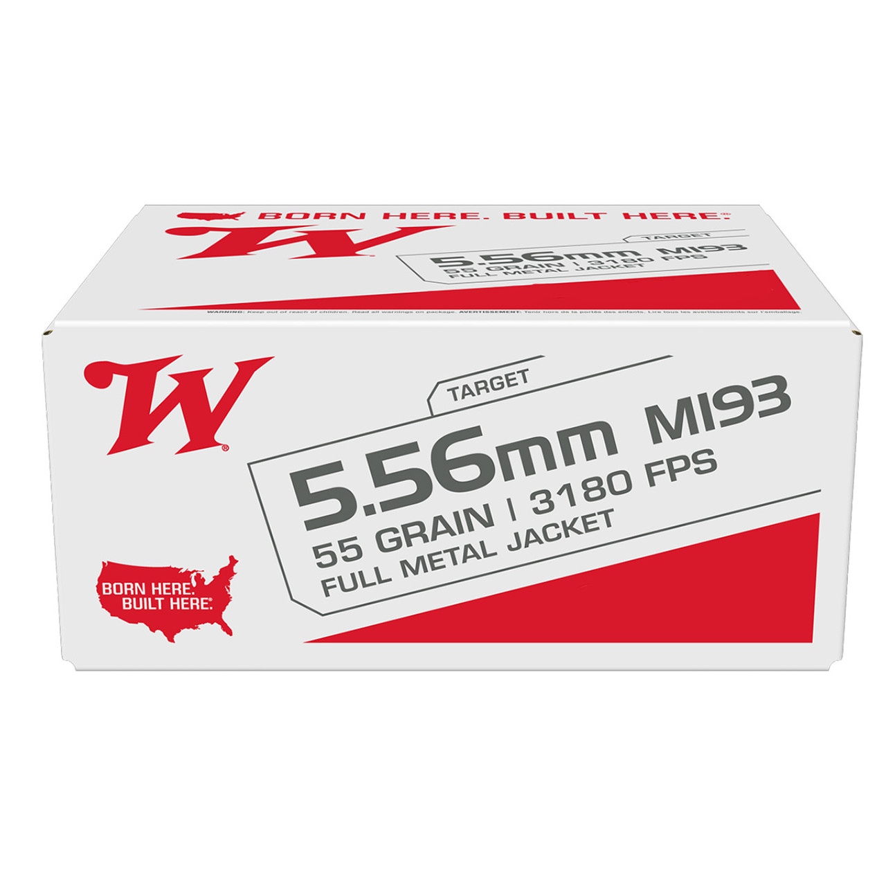 Winchester 5.56x45mm NATO 55 Grain M193 FMJ Rifle Ammunition | Rogers Sporting Goods