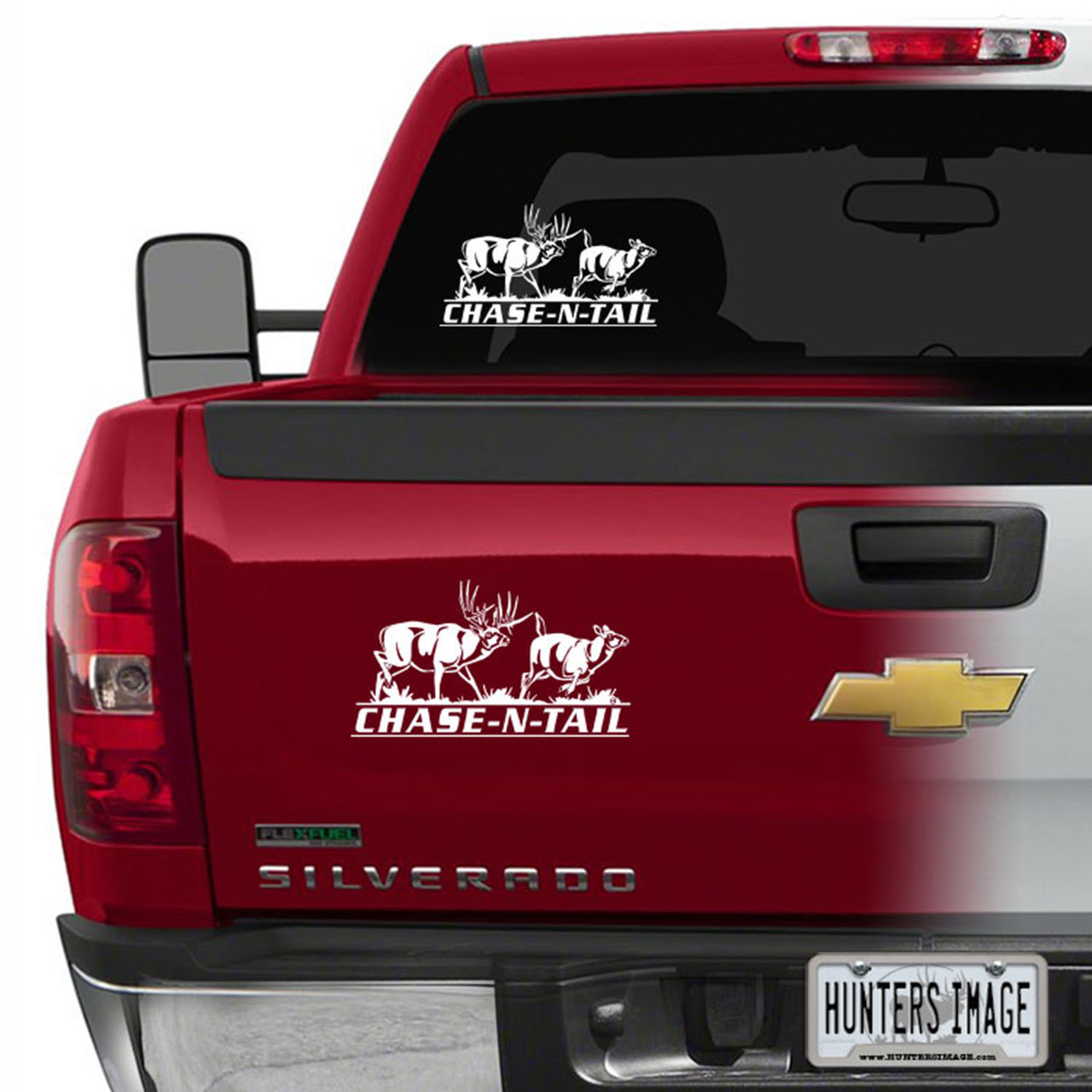 Hunters Image Chase-N-Tail Whitetail Window Decal | Rogers Sporting Goods