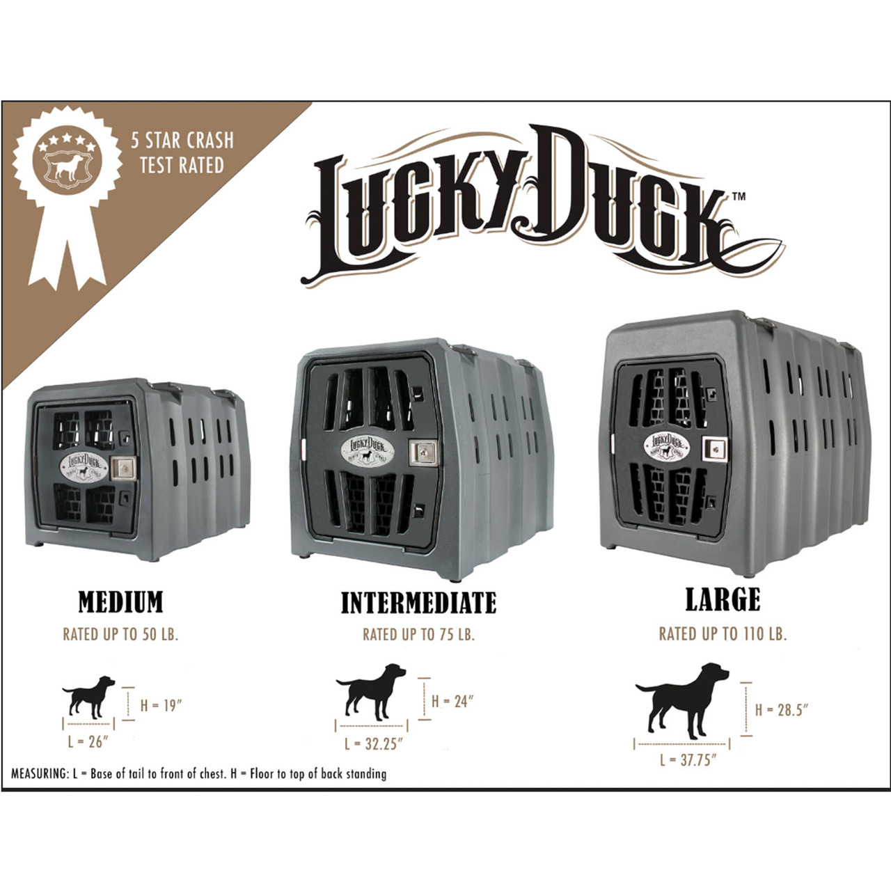 Lucky Duck Lucky Kennel, Intermediate/Prairie Tan | Rogers Sporting Goods