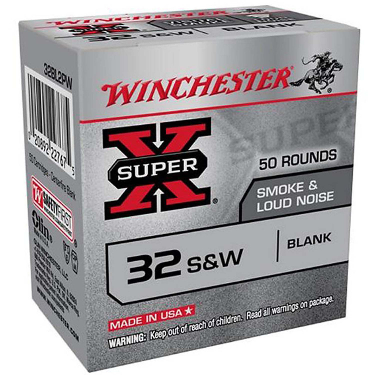 Winchester 32 Smith & Wesson Super-X Blanks, 50 Rounds | Rogers ...