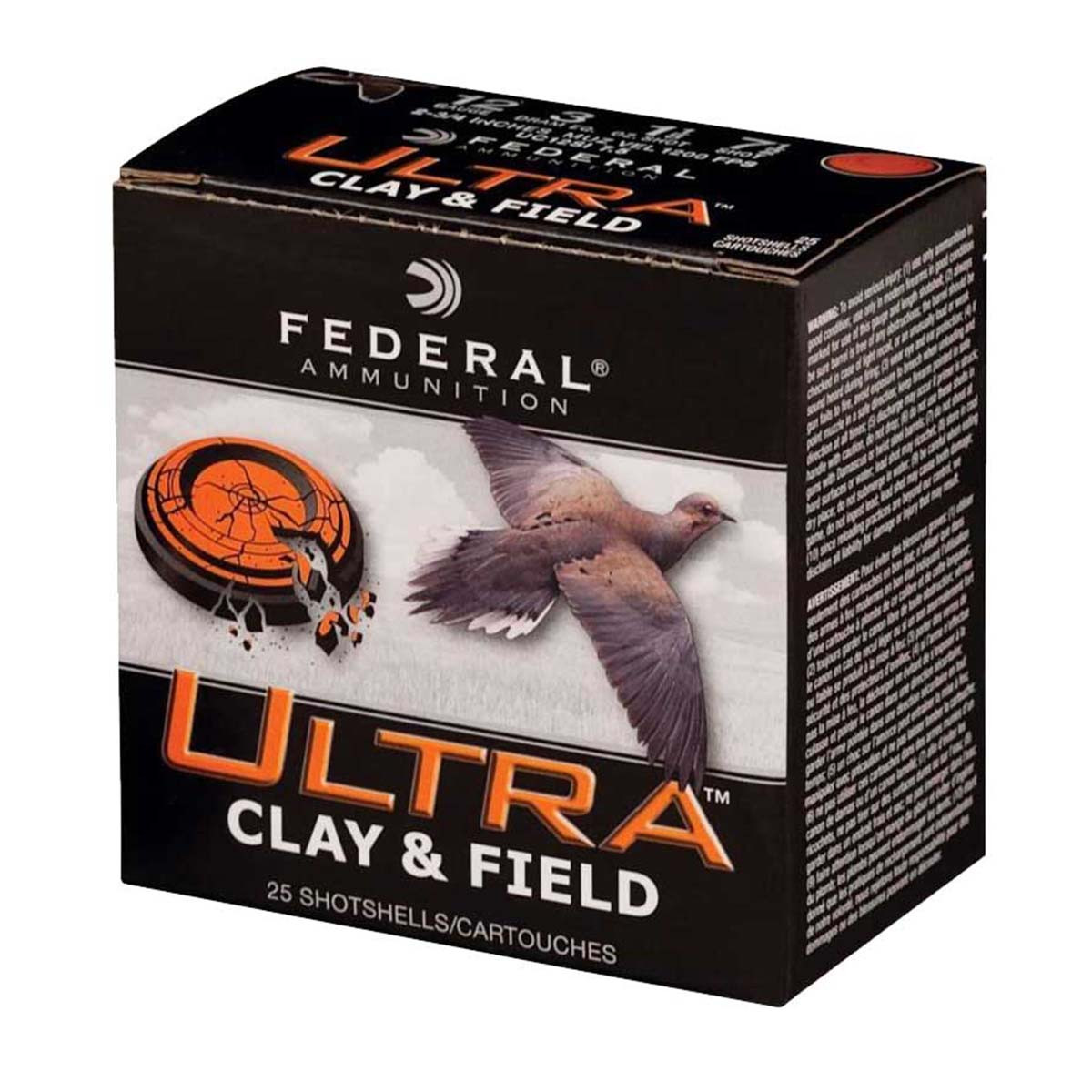 Federal Ammunition 12 Gauge 2 3/4" 1 1/8oz 1145 FPS Ultra Clay & Field ...