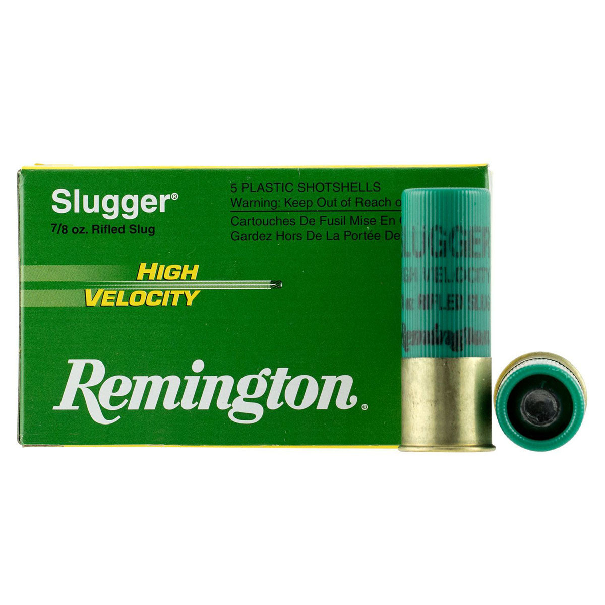 Remington 12 Gauge 2 3/4" 7/8 oz 1800 FPS Slugger High Velocity Rifled ...