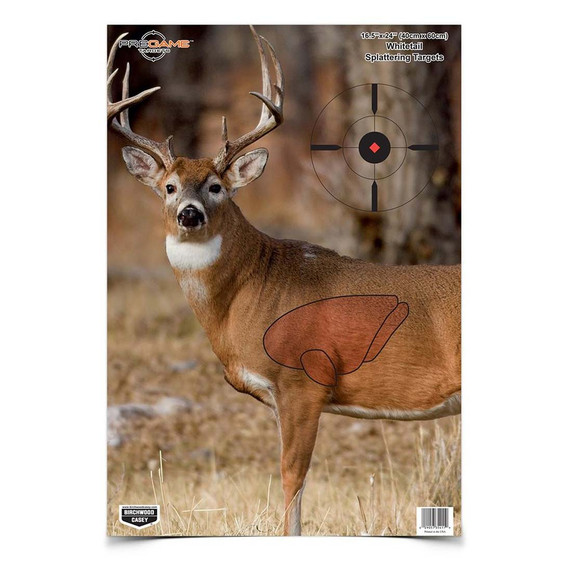Birchwood Casey Pregame Whitetail Deer Paper Target | Rogers Sporting Goods