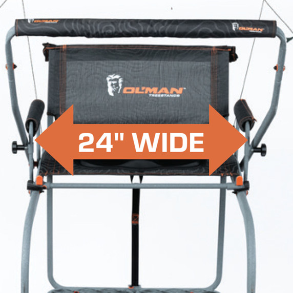 Ol' Man 22' Big Daddy Extra Wide Jaw & Truss Ladder Stand | Rogers ...