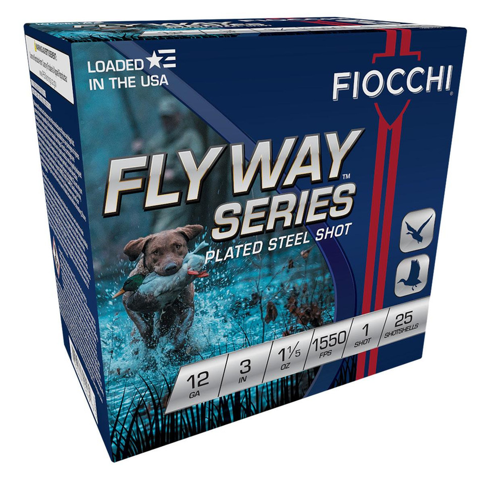 Fiocchi 12 Gauge 3" 1 1/5oz 1550FPS Flyway Series Plated Steel ...