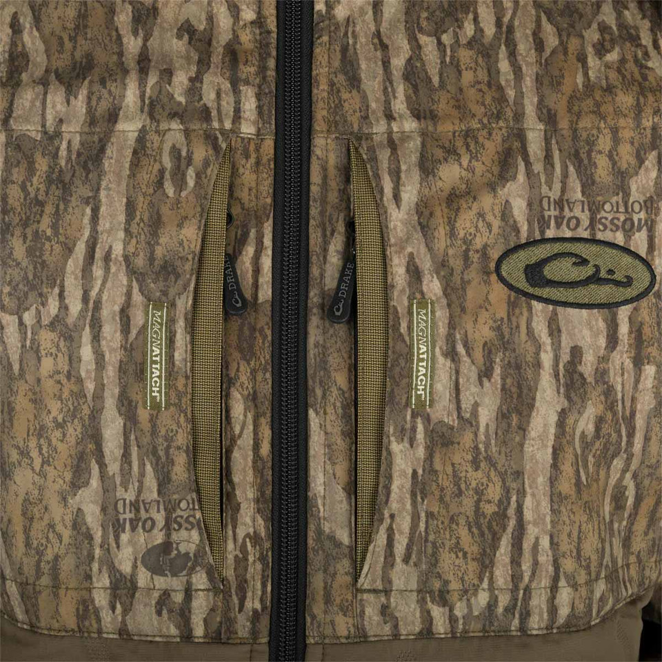 Drake LST Guardian Flex Double Down Eqwader Full Zip Jacket with Hood ...