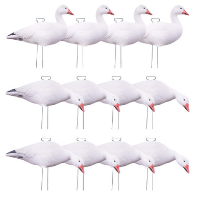 GHG Pro-Grade Snow Goose Silhouette Decoys | Pack of 12 | Rogers ...
