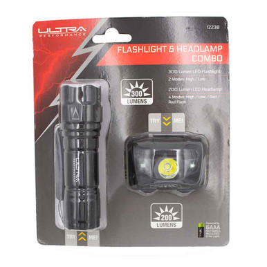 Ultra Performance Flashlight and Headlamp Combo | Rogers Sporting Goods