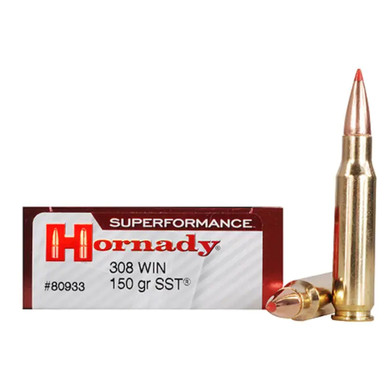 Hornady 308 Winchester 150 Grain SST Polymer Tip Superformance SST ...