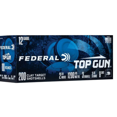 Federal Ammunition 12 Gauge 2 3/4" 1 1/8 oz 1200FPS Top Gun Target ...