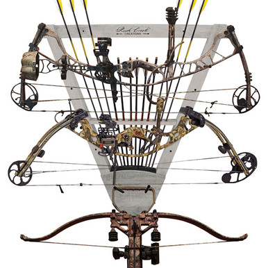 Rush Creek Crossbow & Compound Bow 12-Arrow Wall Storage Rack, Barn ...