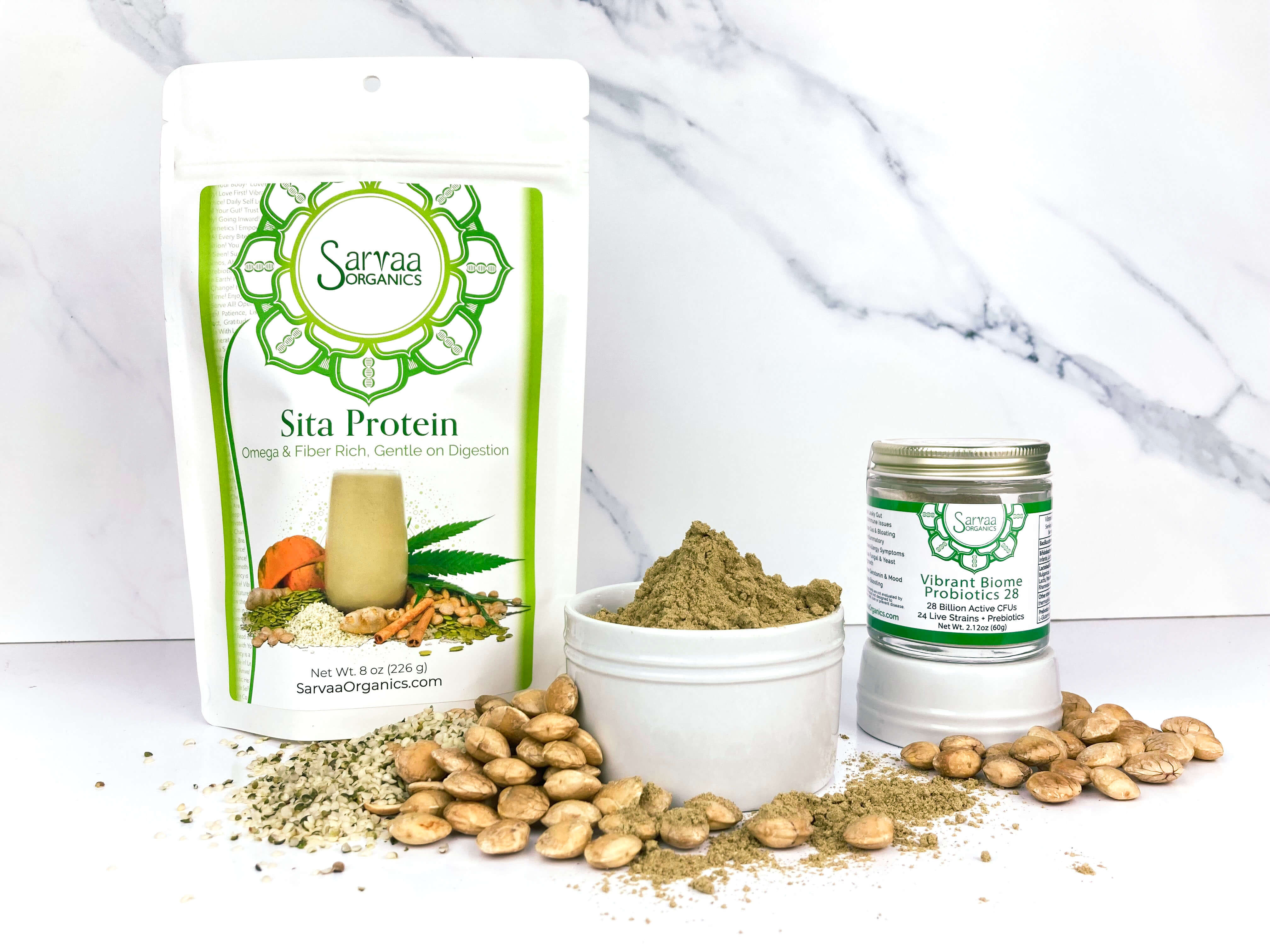 Sarvaa's Digestive Focused Protein with Probiotics - Sarvaa Organics
