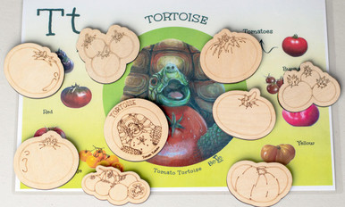 Tortoise Vegan Play Food Bundle-realistic pretend play food