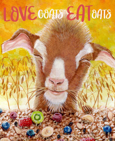Love Goats Eat Oats Animal Art Prints