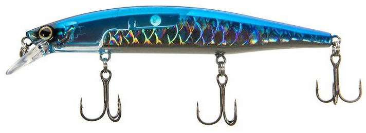 Shimano World Minnow 115SP Jerkbait - Blue Silver - TackleDirect