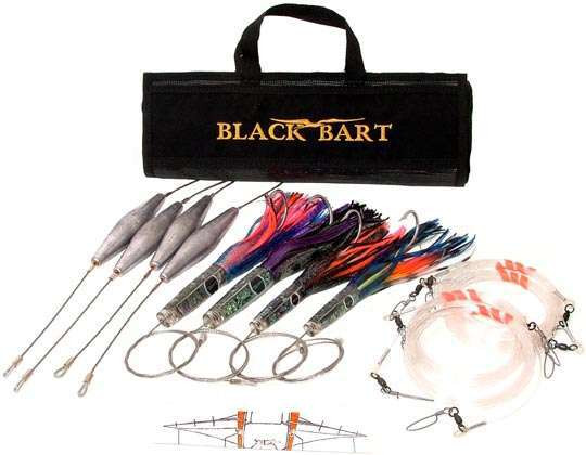 Black Bart Lures Wahoo Rigged Light Trolling Pack - TackleDirect