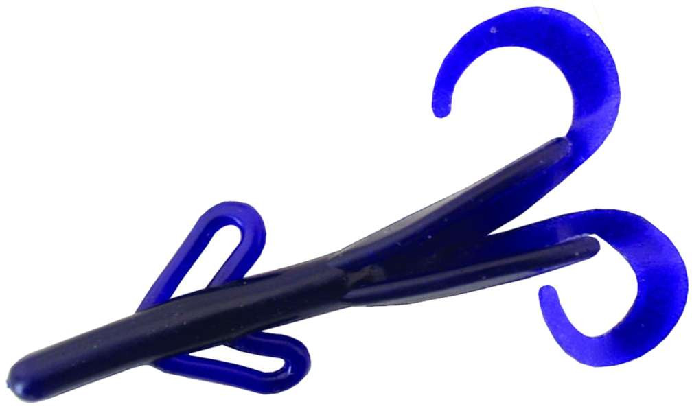 Zoom Baby Brush Hog Bait - 4in - Black Grape - TackleDirect