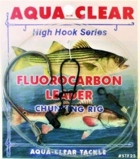 Aqua-Clear STF-7BHFF Striped Bass Fluorocarbon Rig - TackleDirect