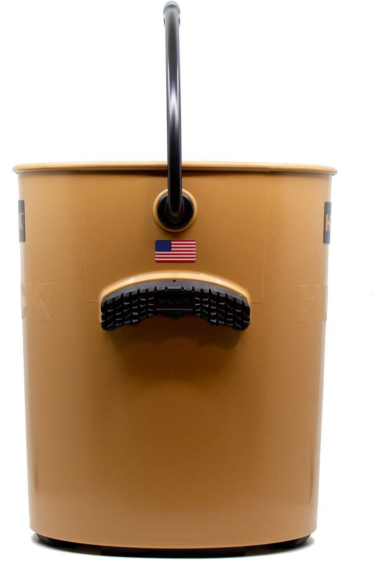 HUCK Performance Bucket - 5 Gallon - Black N Tan - TackleDirect